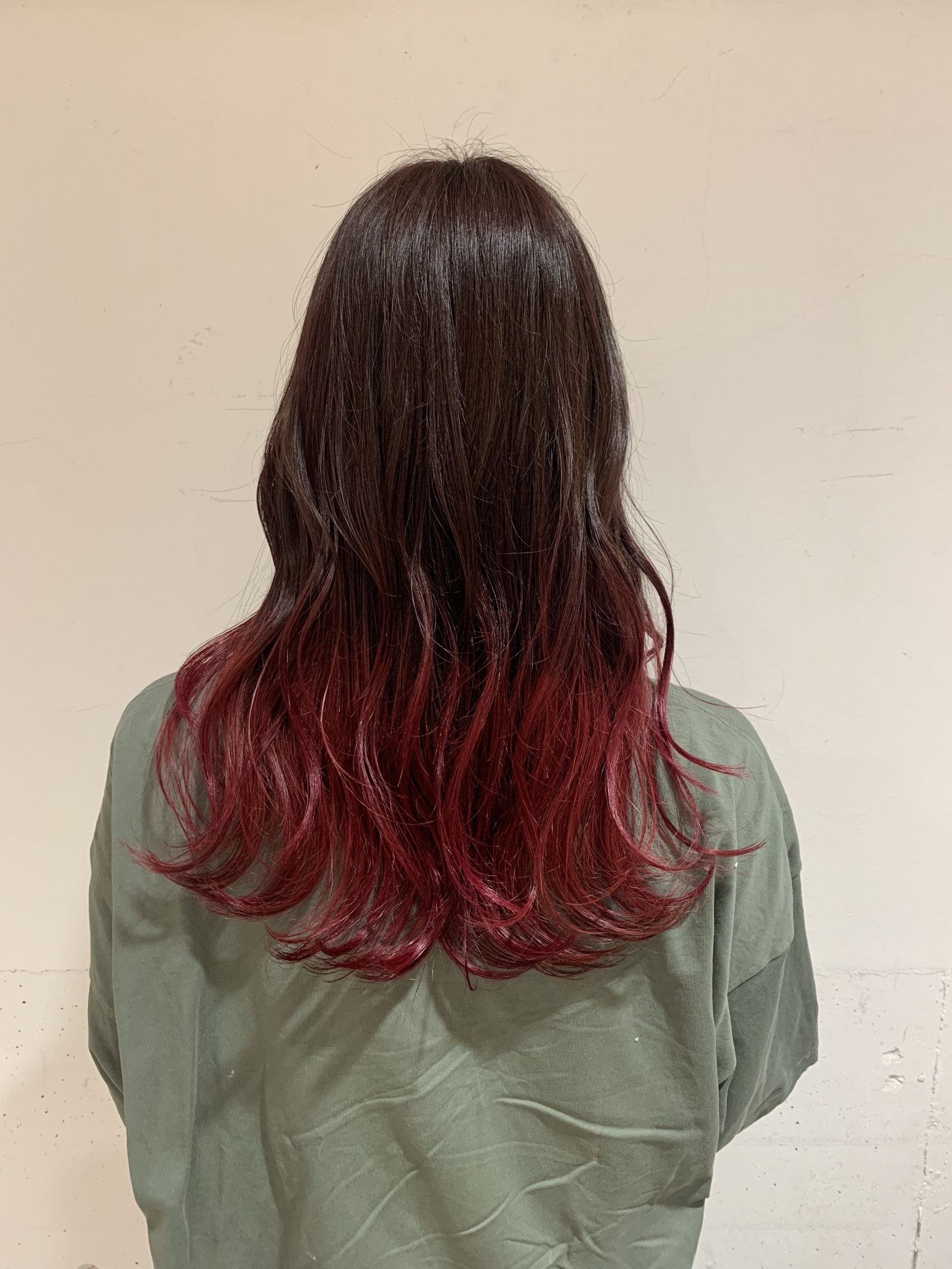 グラデーションカラー赤💄伊丹の美容室 | dot.hair グラデーションカラー赤💄伊丹の美容室 | dot.hair